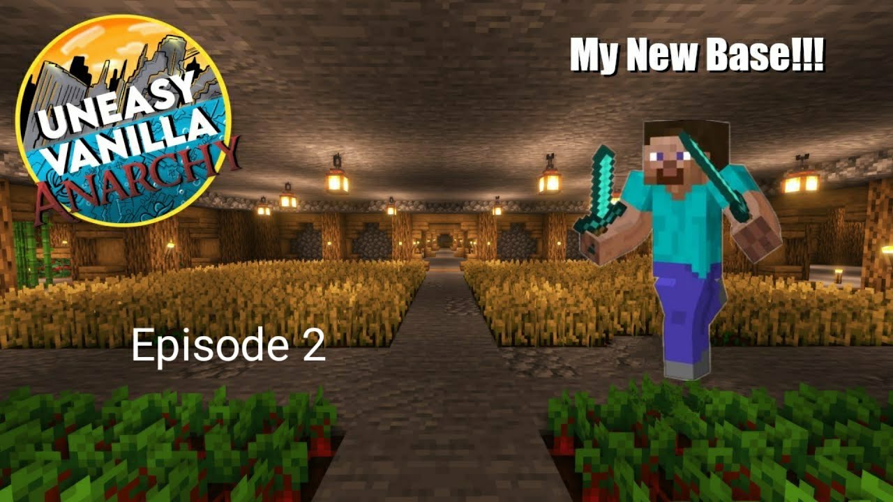 Minecraft uneasy vanilla base tour - YouTube