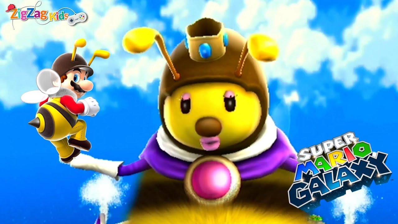 Super Mario Galaxy | Bee Mario Takes Flight | Episode 3 | ZigZag Kids ...