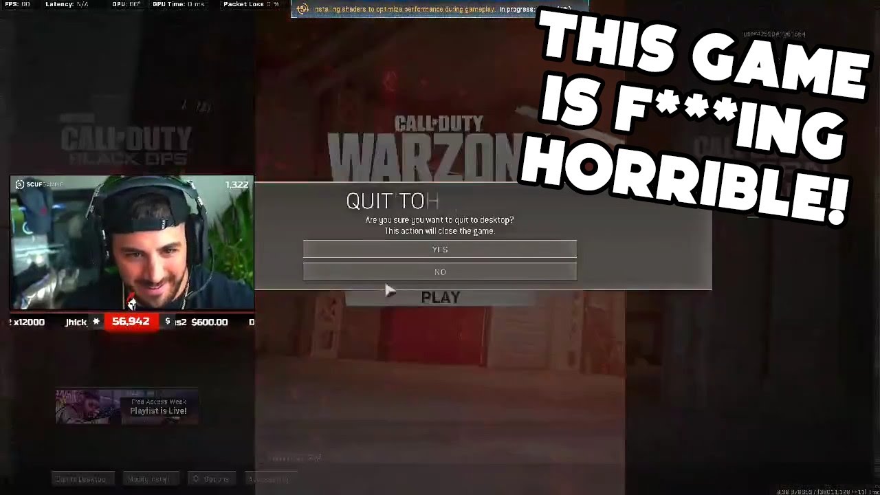 NICKMERCS RAGE QUITS & UNINSTALLS WARZONE!!! - YouTube