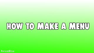 ROBLOX | How to Make a Menu GUI Tool | Doovi
