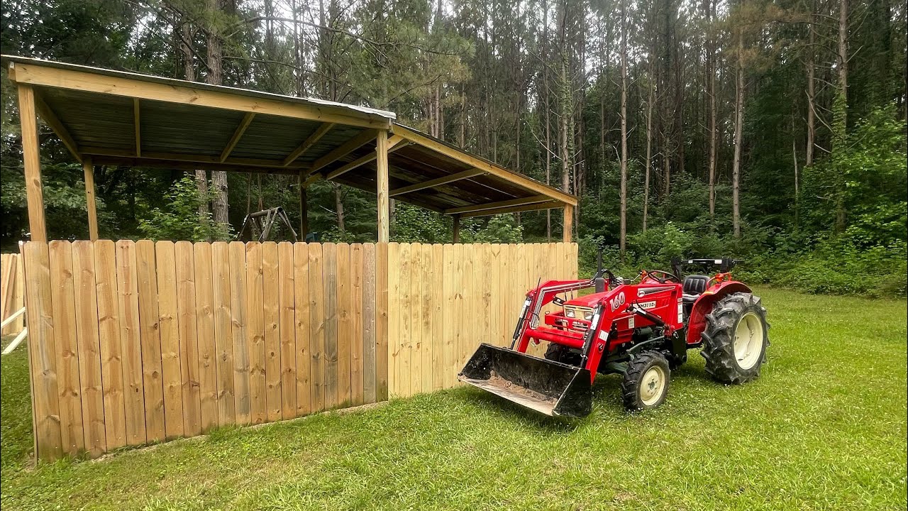 Building Tractor Shed - YouTube