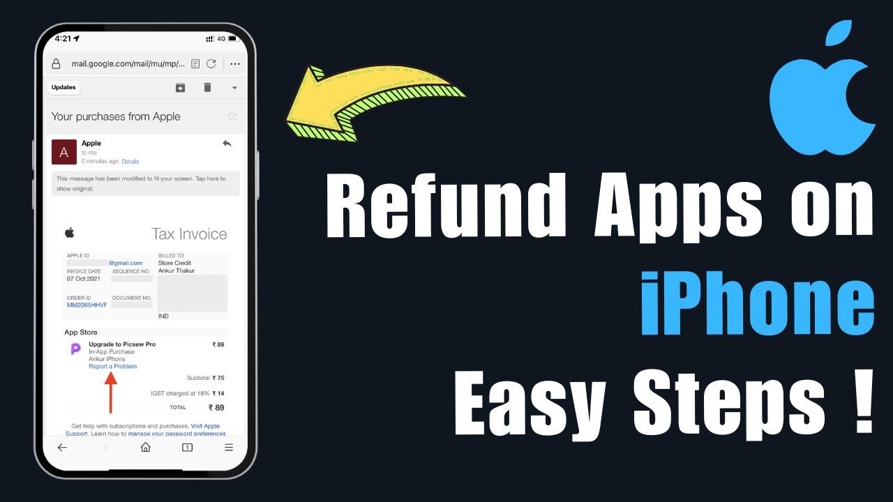 How to Refund Apps on iPhone ! - YouTube