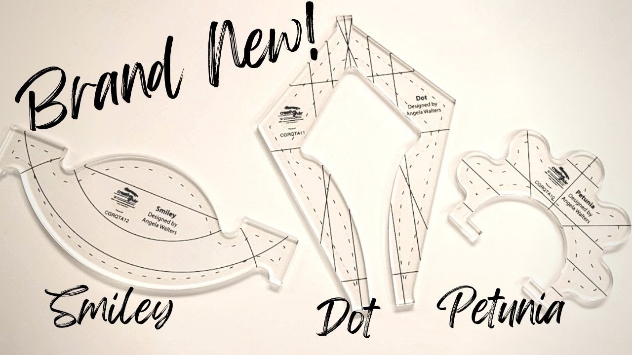 Brand New Machine Quilting Rulers from Angela Walters + Creative Grids ...