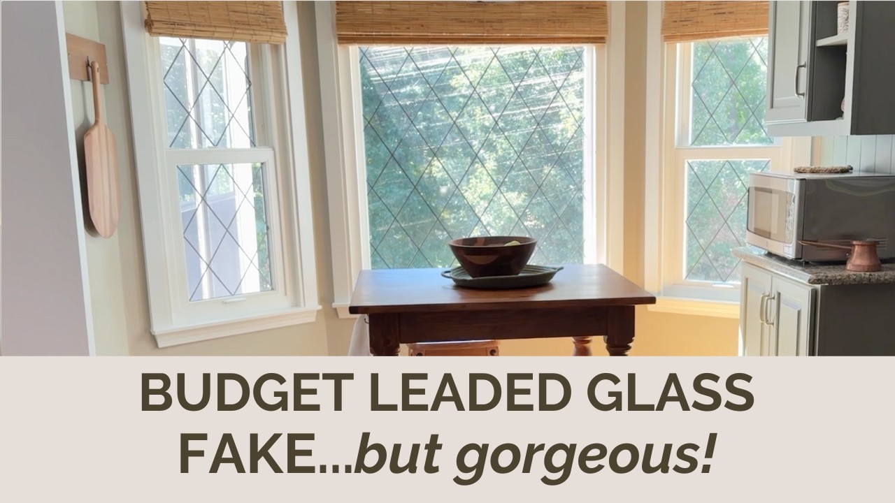 DIY Faux Leaded Glass Windows | $42 Car Tape Hack - YouTube
