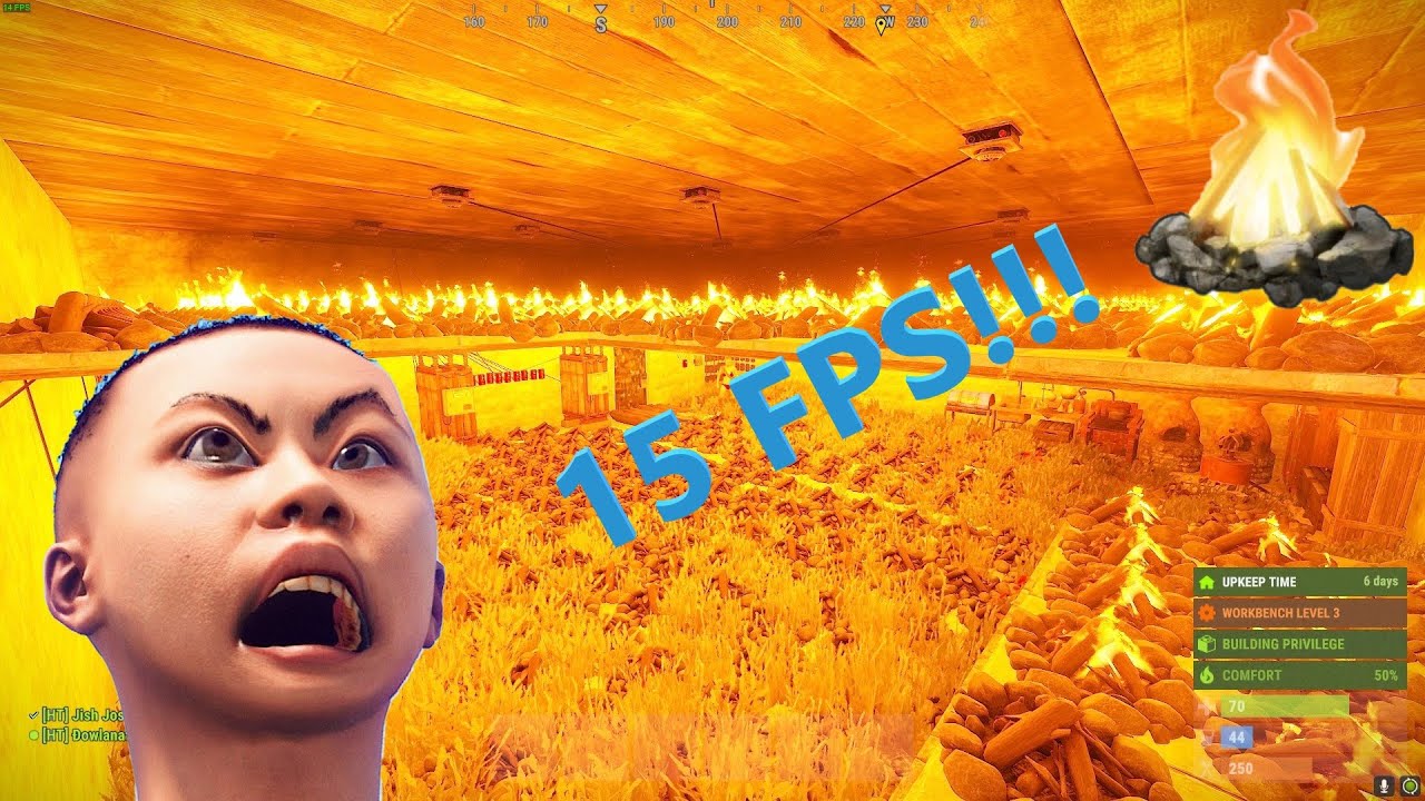 We built a base to decrease FPS | RUST - YouTube