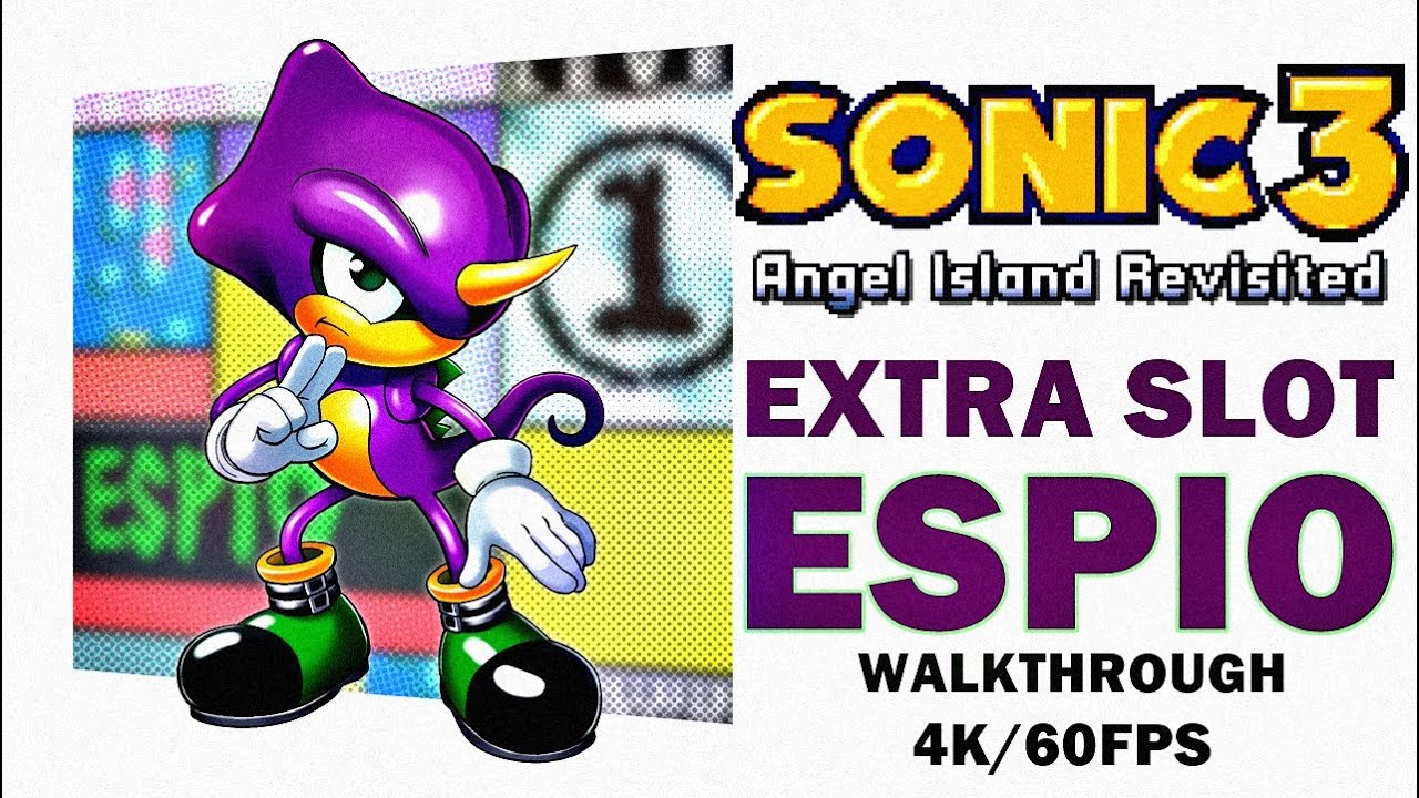 Sonic 3 A.I.R (Extra Slot) Espio Walkthrough [4K/60FPS] - YouTube