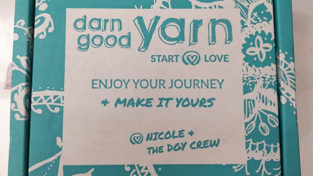 Unboxing Darn Good Yarn Subscription Box #6 - YouTube