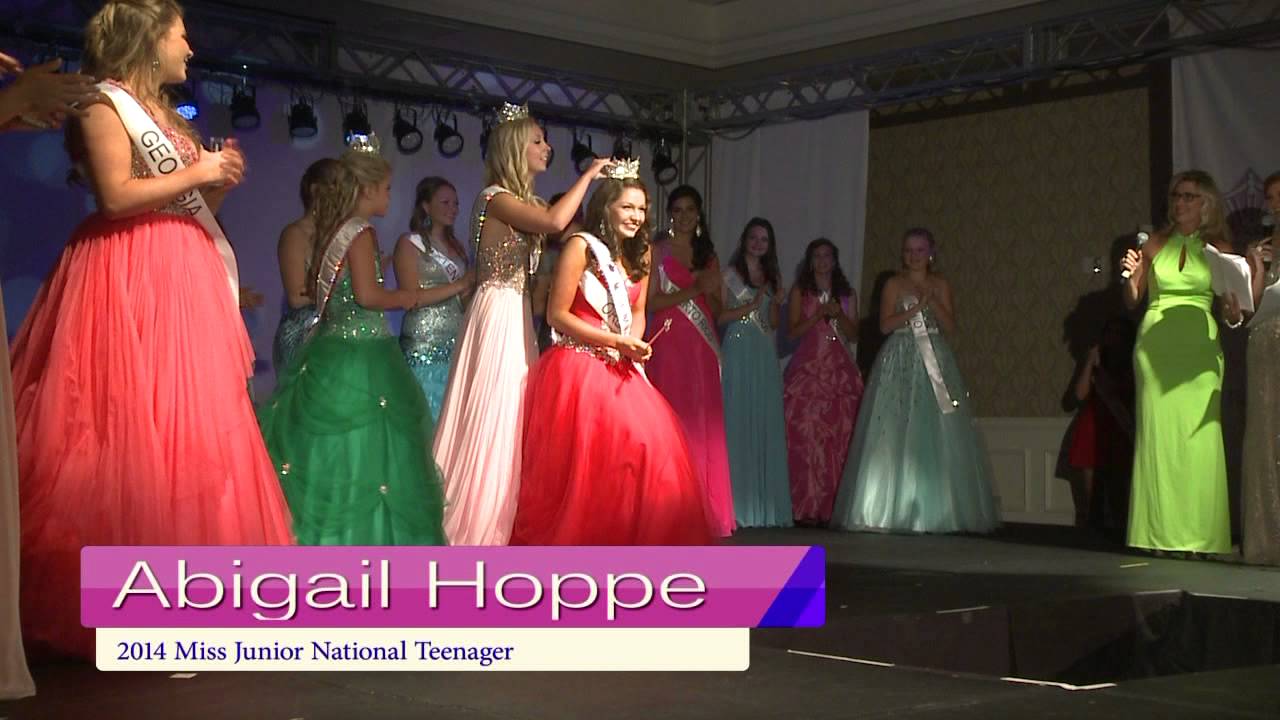 Abigail Hoppe ~ Miss Jr. National Teenager 2014 Crowning Moment - YouTube