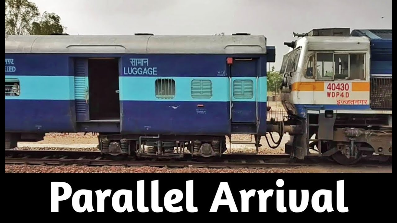 Parallel Arrival at Merta Road Junction | Indian Railways - YouTube
