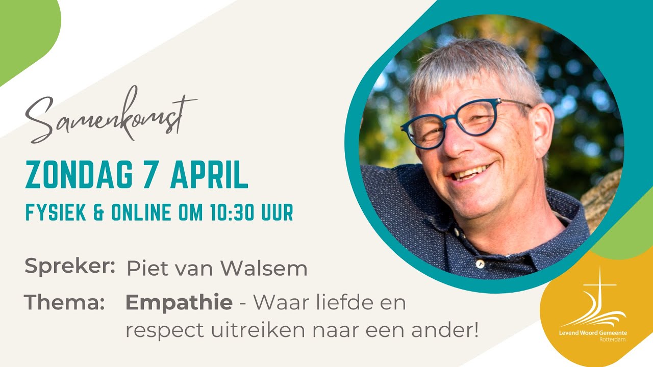 Empathie - Waar Liefde en respect uitreiken naar een ander! (1) | Piet ...