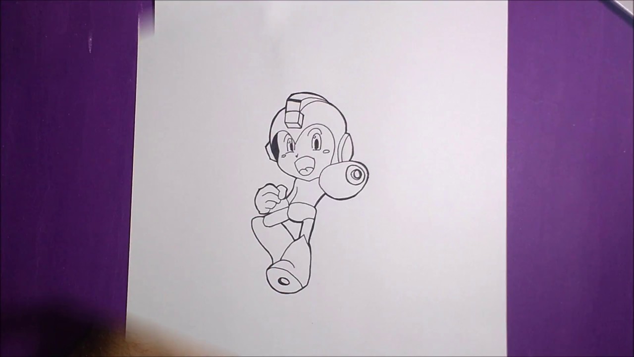 COMO DESENHAR O MEGA MAN CHIBI - PASSO A PASSO - YouTube