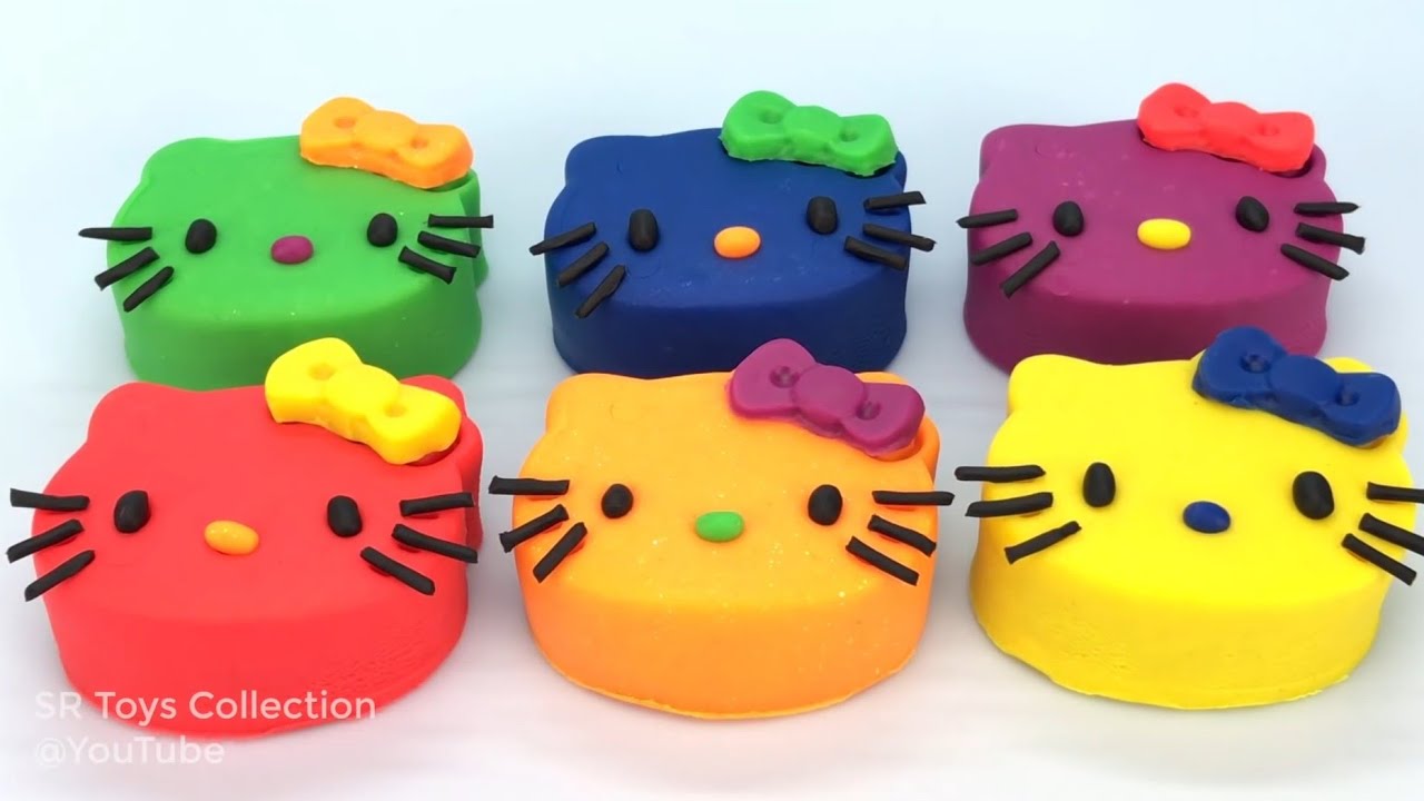 Play Dough Hello Kitty and Molds - YouTube