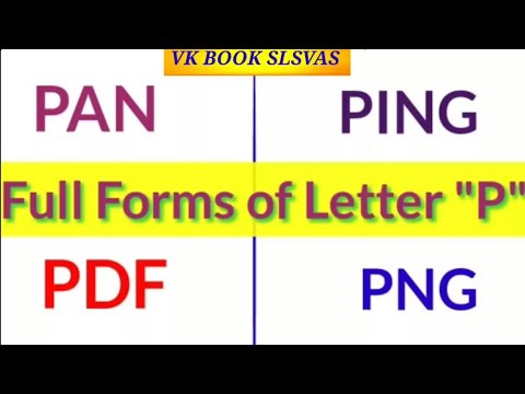 Full forms of letter "P" - YouTube