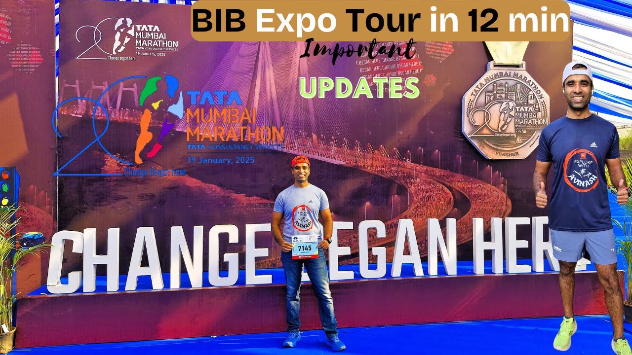 TATA Mumbai Marathon 2025 | Bib collection expo Tour | Important ...