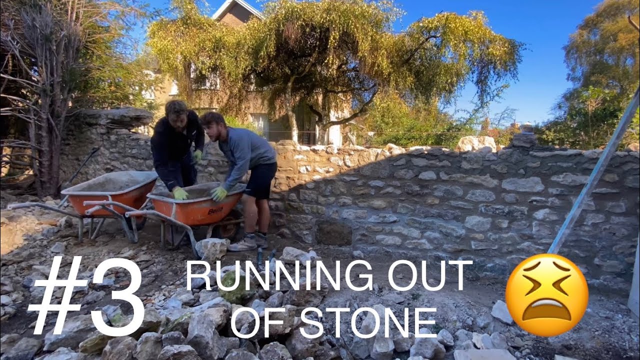 Building A Stone Wall Using Rough Stone #3 - YouTube