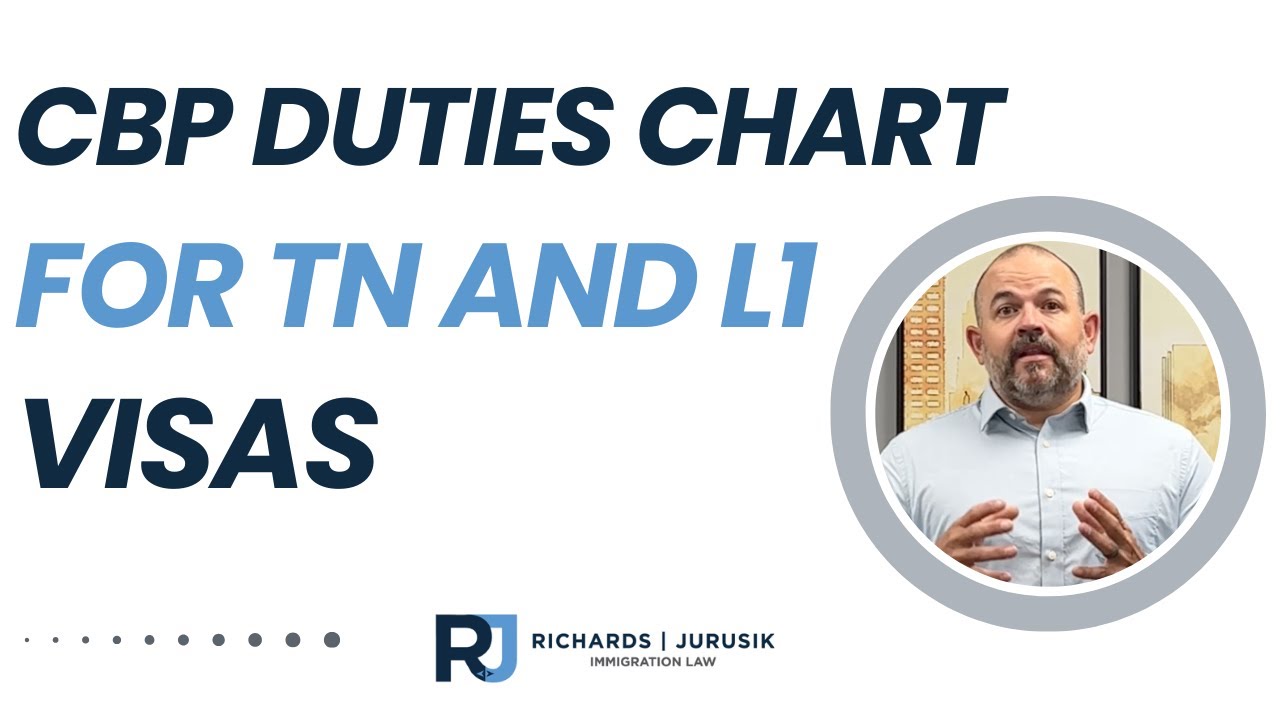 CBP Duties Chart for TN and L1 Visas - YouTube