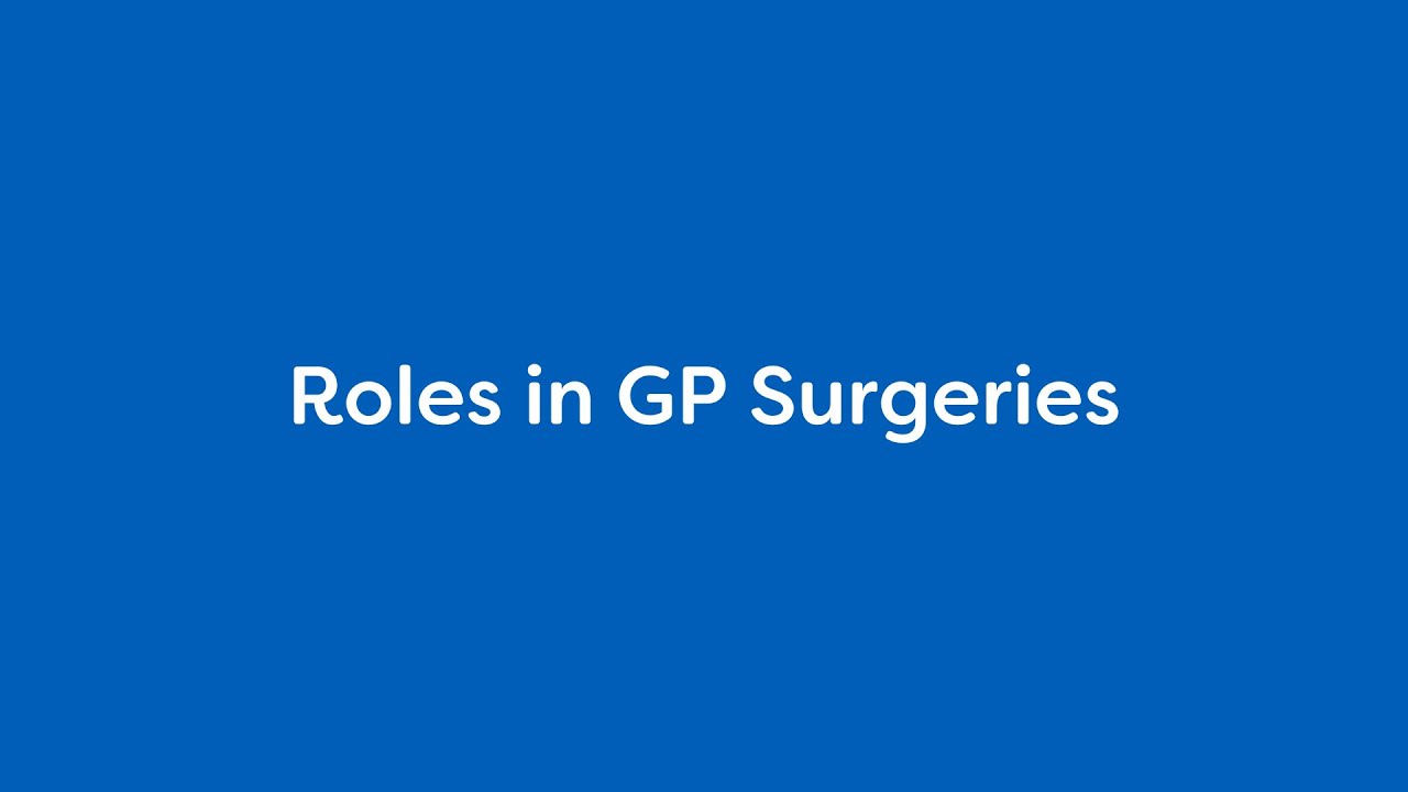What are the different roles at a GP surgery? - YouTube