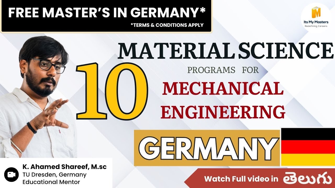 Ten Material Science Programs for Mechanical Engineering || MS IN ...