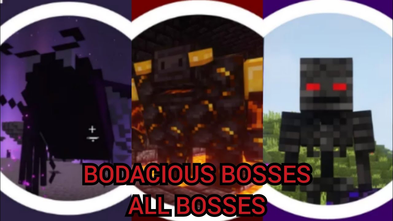 Minecraft Bodacious Bosses All Bosses ( 1.19 Datapack ) - YouTube