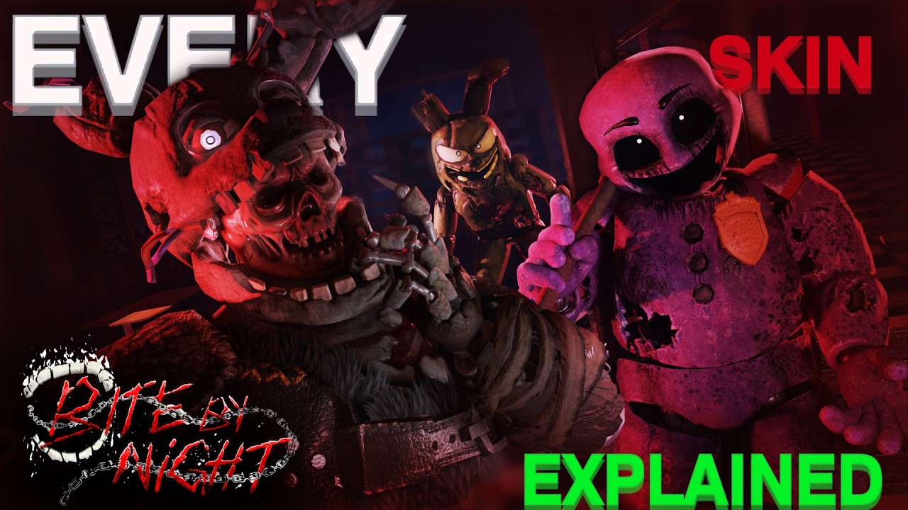Every Springtrap skin in Bite By Night Explained - YouTube