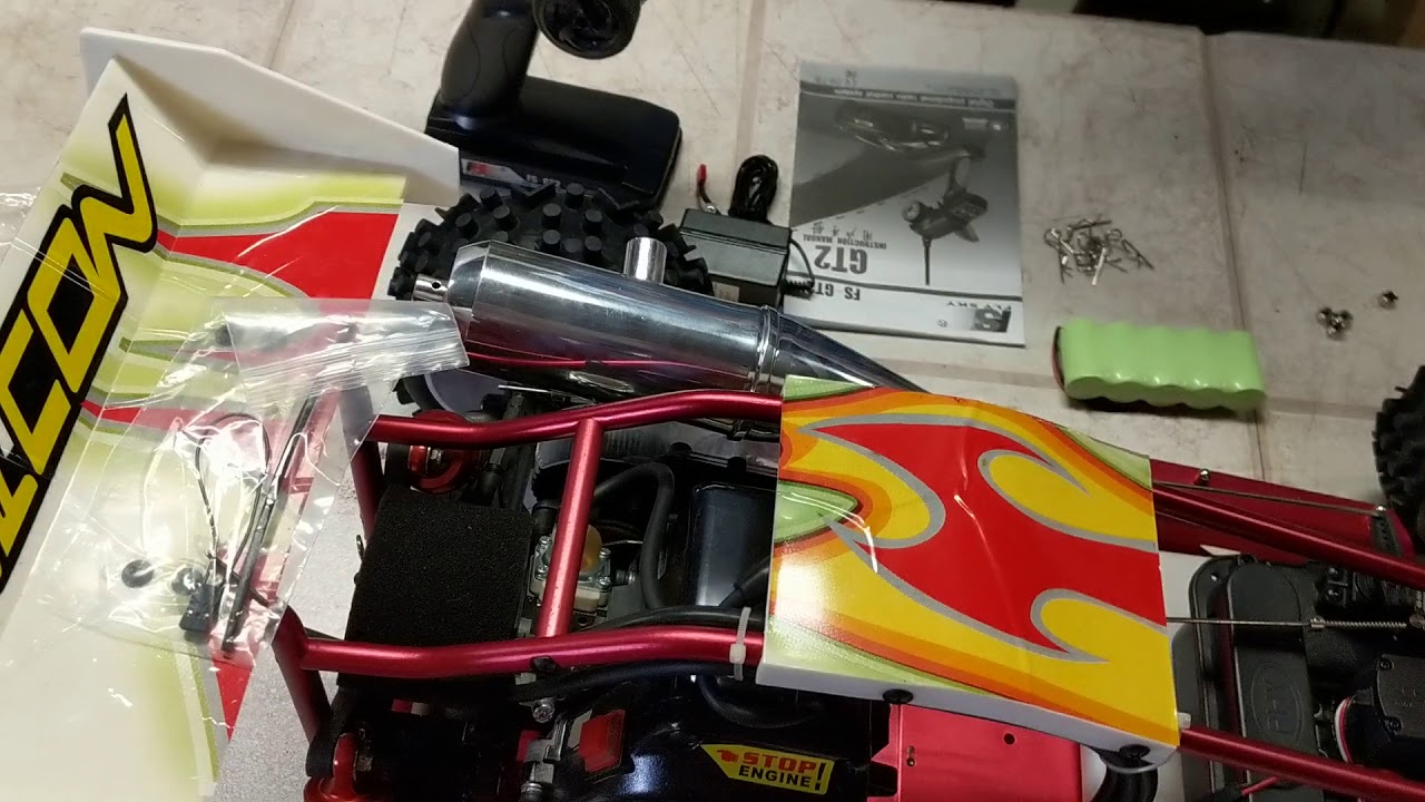 VRX-515L falcon 1/5 scale 2 wheel drive RC gas powered car - YouTube