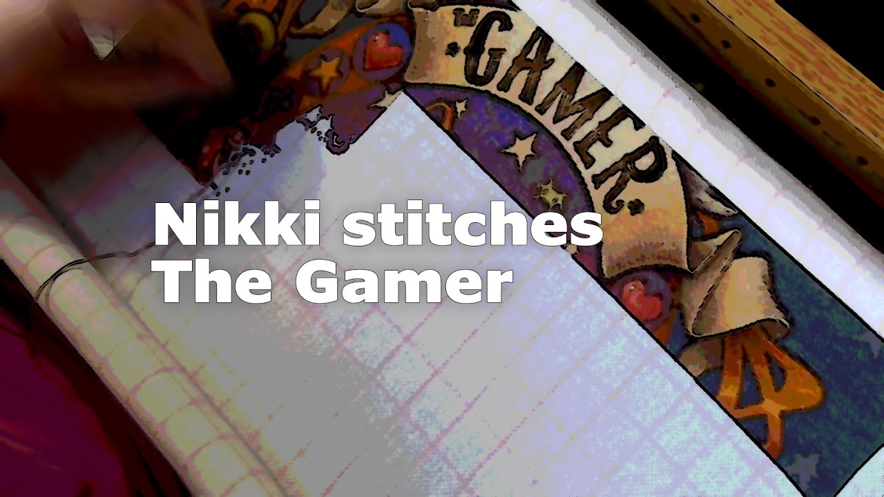 Flosstube #1 - Nikki Stitches the Gamer - YouTube