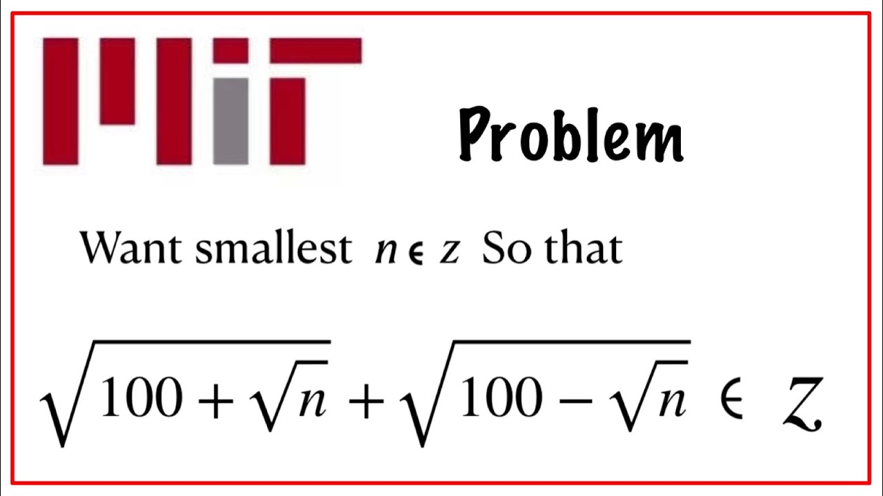 MIT Problem | MIT Question #imo #mit #olympiad - YouTube