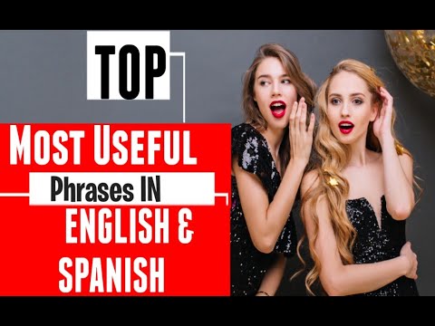 how to learn Most useful Phrases in English and Spanish FREE LIVE ...