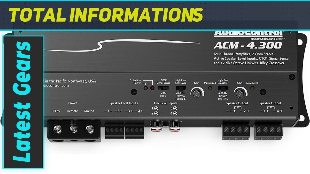 AudioControl ACM-4.300 4-Channel Micro Amplifier: Unveiling Versatile ...