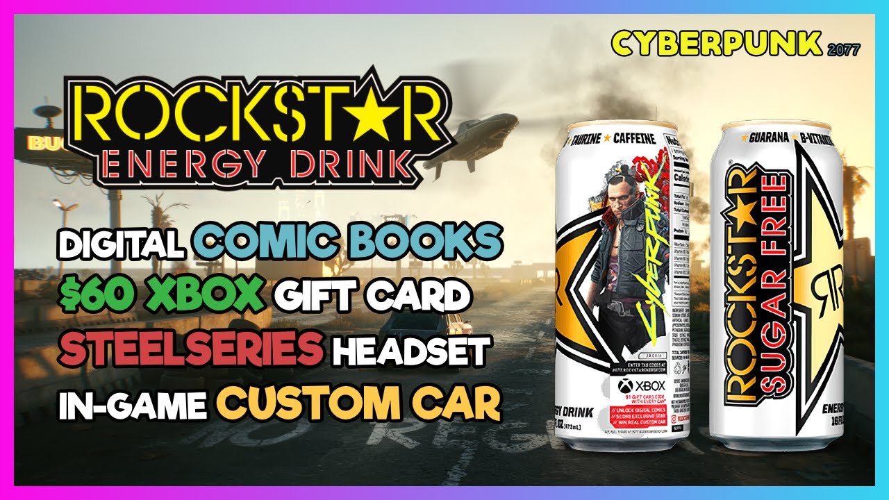 Cyberpunk 2077 - EXCLUSIVE Projekt Red & Rockstar Energy Drink ...