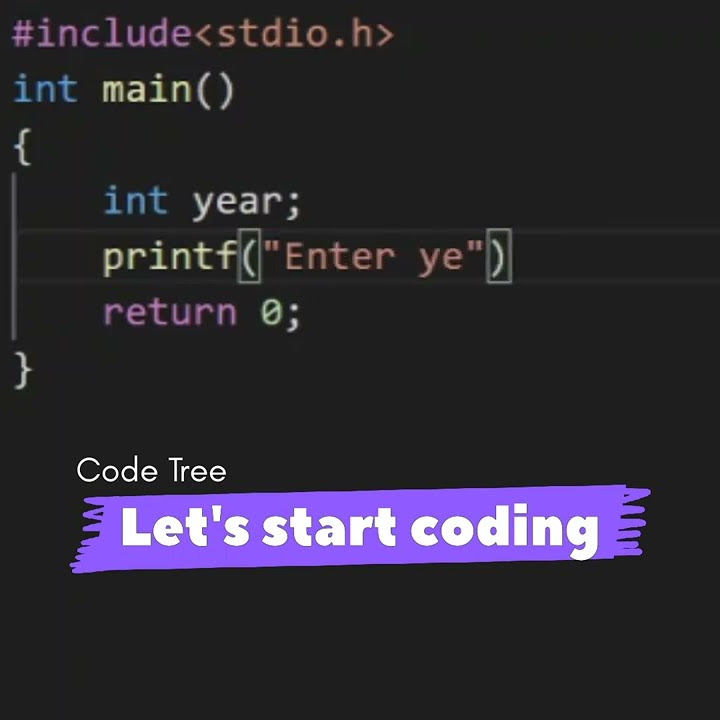 Program to check leap year | C Program | #shorts #programming #coding - YouTube