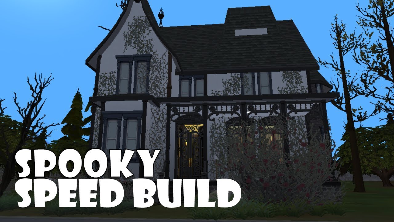 HALLOWEEN SPECIAL👻 | Spooky House Speed Build | The Sims 4 - YouTube