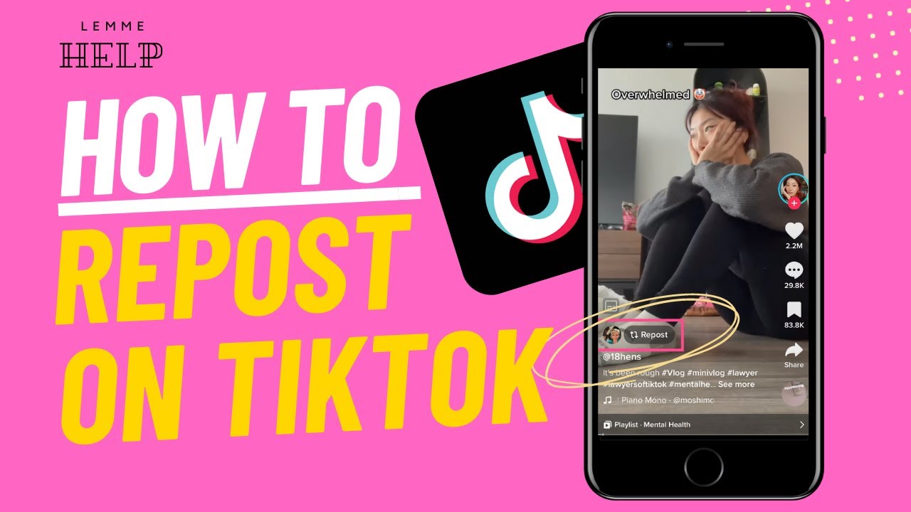 How to repost on tiktok | Repost video on tiktok - YouTube