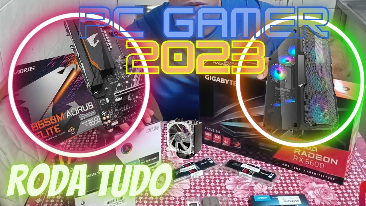 PC gamer 2023 roda tudo com Ryzen 5500 e RX6600 - YouTube