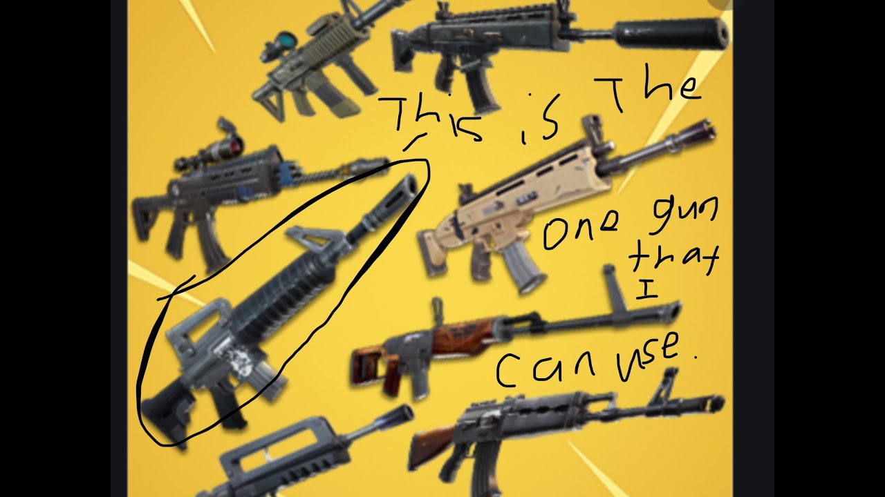 Fortnite 1 gun challenge win - YouTube