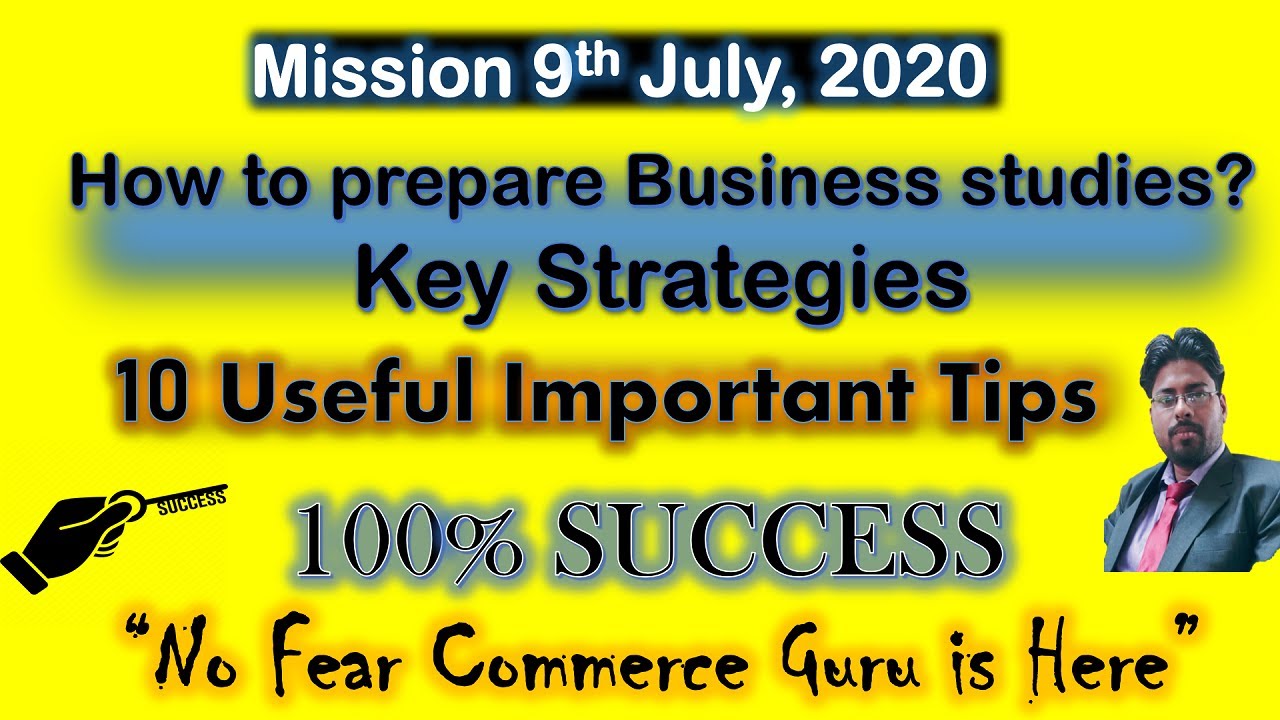 Important Tips For Business Studies | How To Prepare Business Studies ...