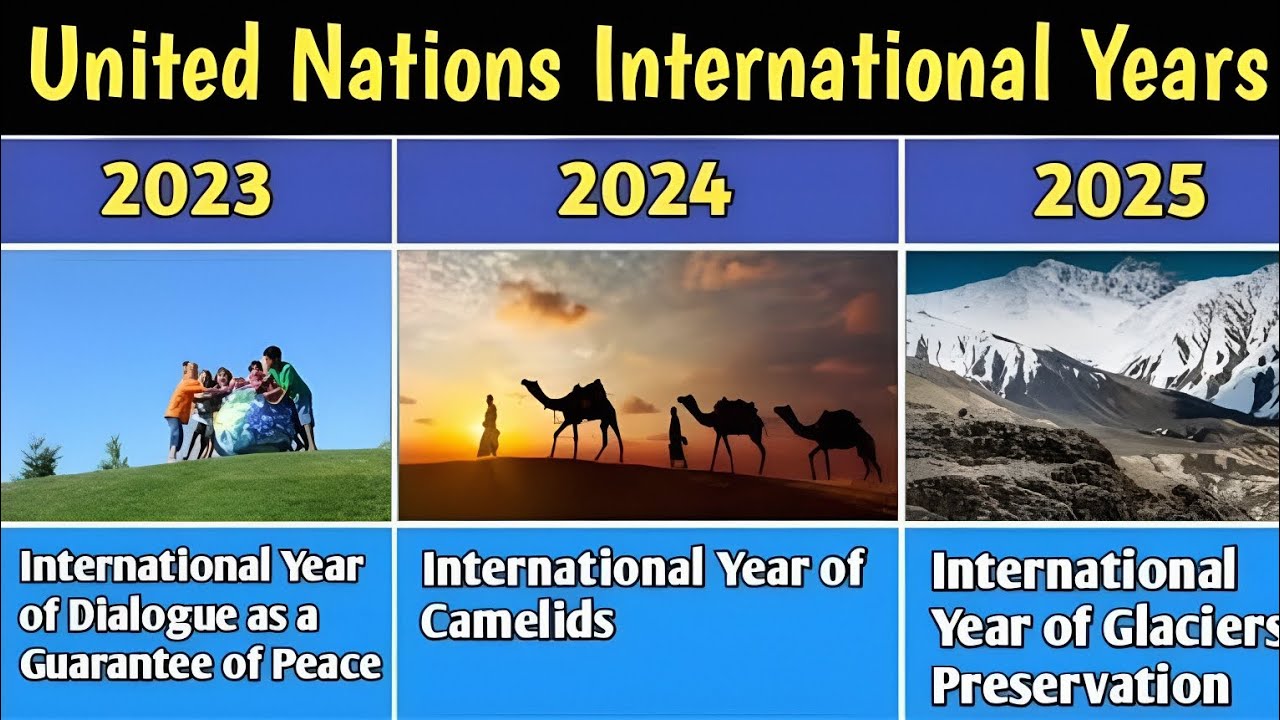 UN International Years Celebrating Global Initiatives| UN International ...