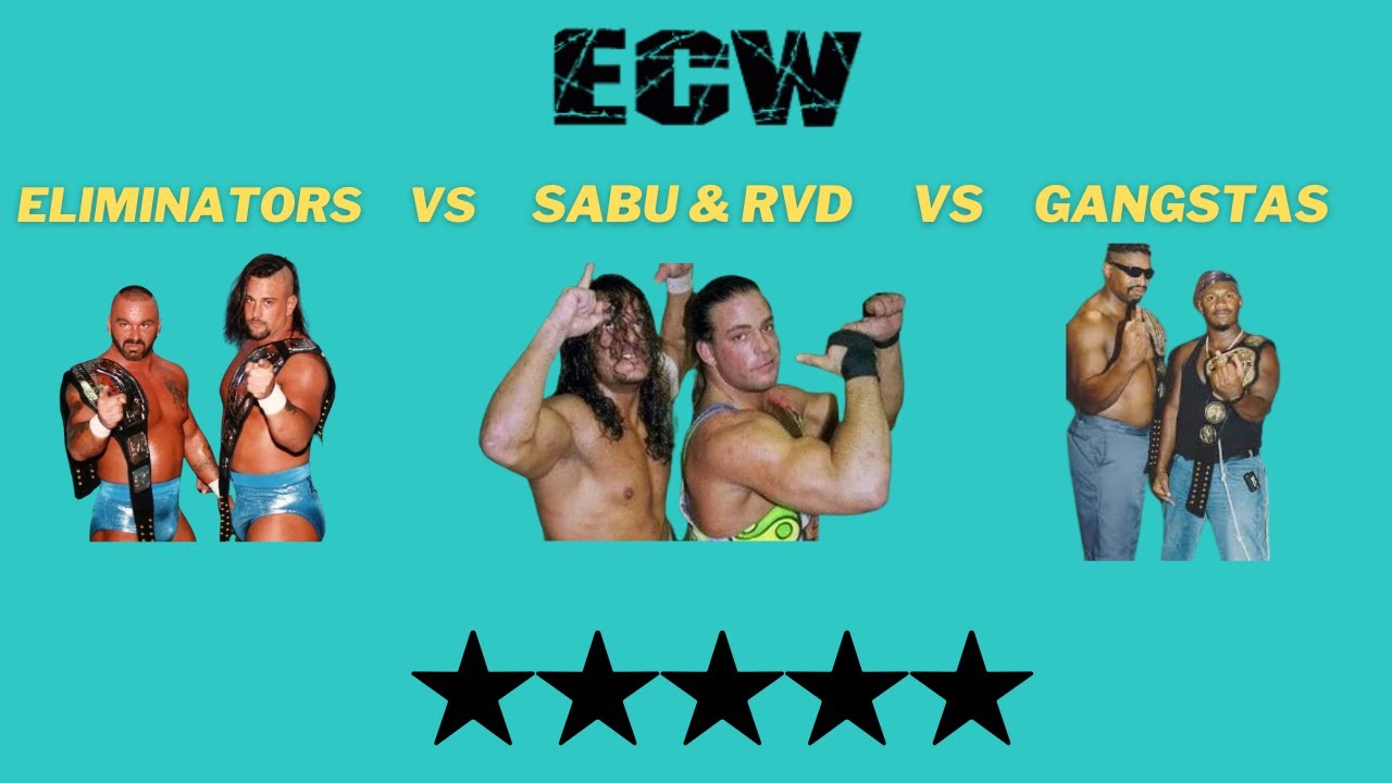 Sabu & RVD vs The Eliminators vs The Gangstas [ECW Wrestling] - YouTube