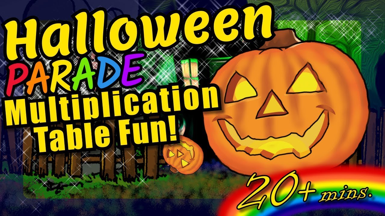 Halloween Themed Kids Video - Multiplication Tables - YouTube
