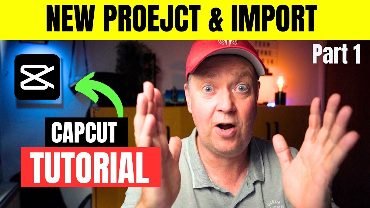 CapCut Tutorial 1/9 | How to CREATE A NEW PROJECT & IMPORT MEDIA ...