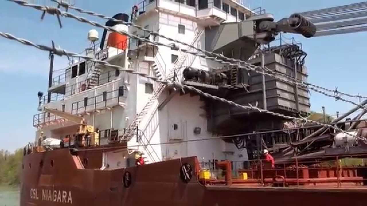 Ship CSL NIAGARA at Lock 1, Welland Canal (2013) - YouTube