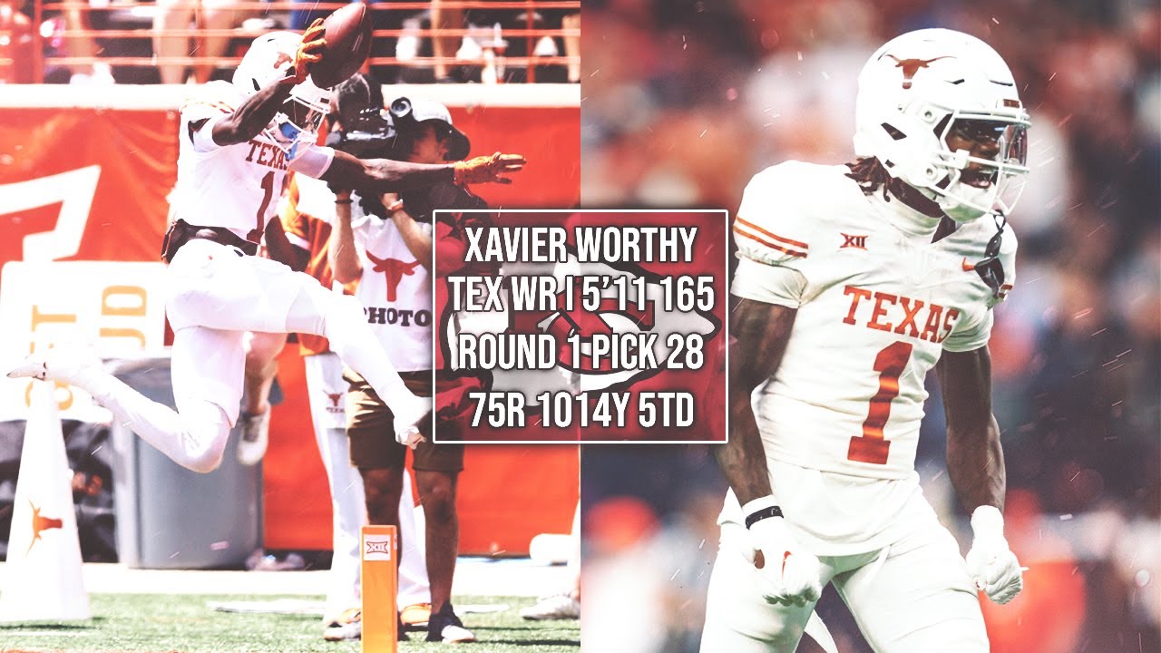 Chiefs Rookie WR XAVIER WORTHY 2023 Highlights I 2024 NFL Draft - YouTube