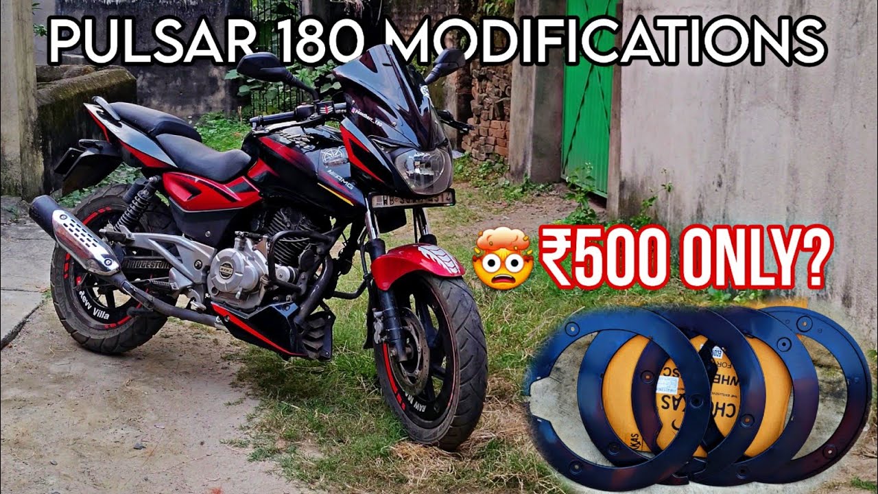 Installing Wheel Cover on Pulsar 180🤩🔥 #pulsar180 #modified # ...