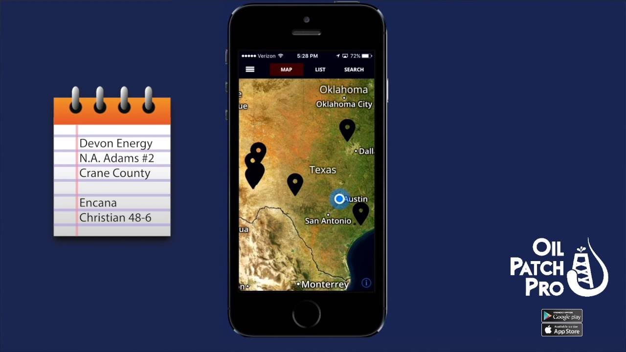 How to SEARCH for well locations with the Oil Patch Pro app - YouTube
