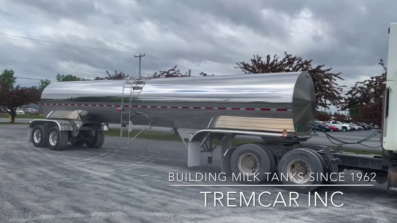 Transport Milk Tank Trailer, 6200 USG - YouTube