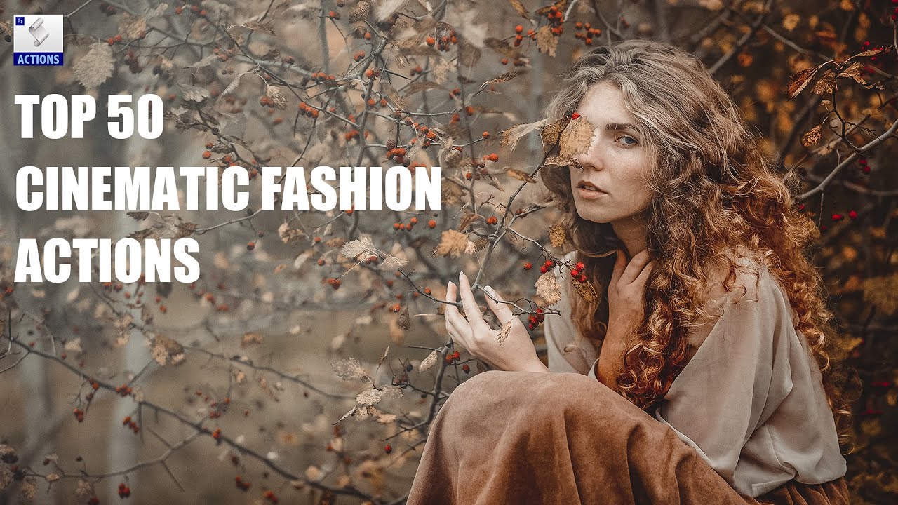 TOP 50 CINEMATIC FASHION COLOR GRADING PHOTOSHOP ACTION FREE !! - YouTube