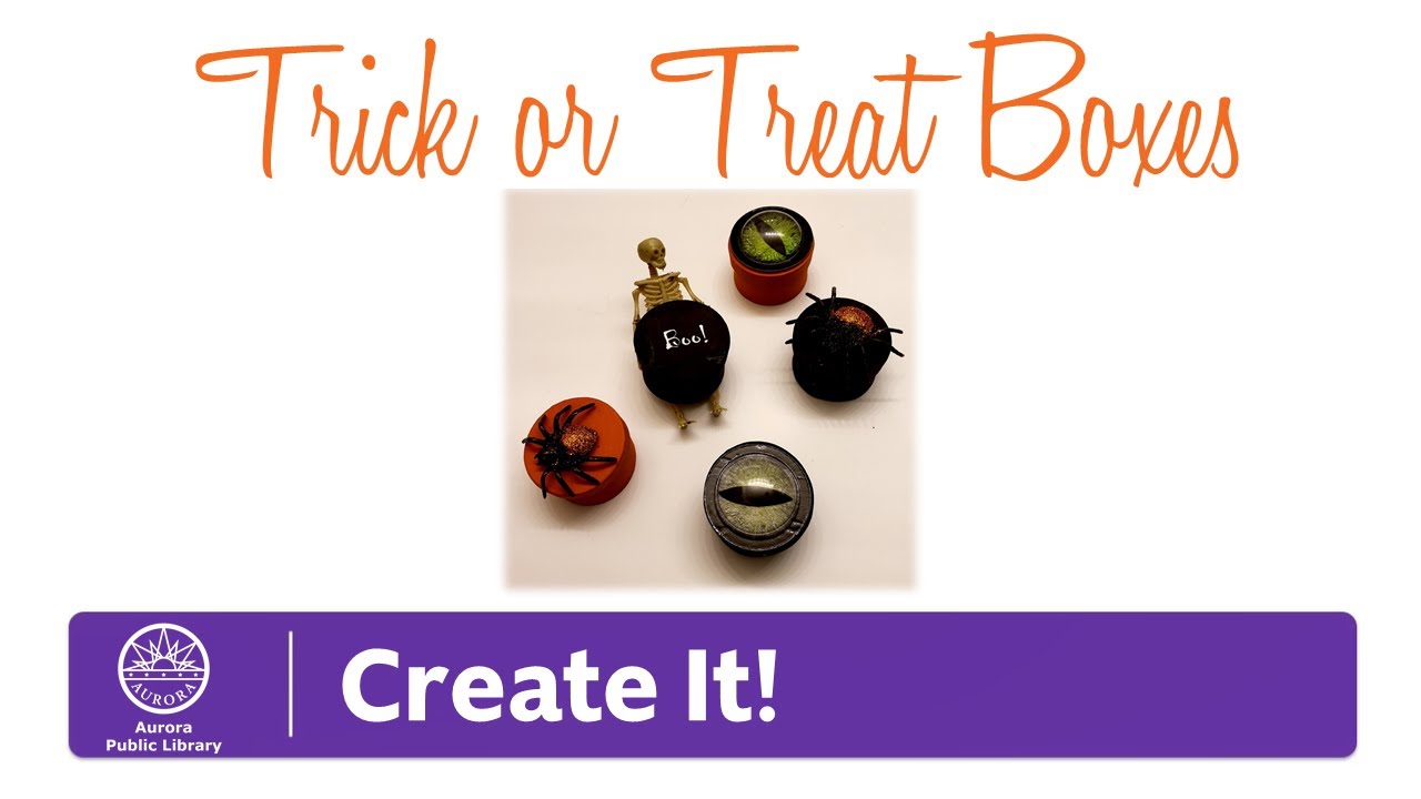 Create It! Trick or Treat Boxes - YouTube