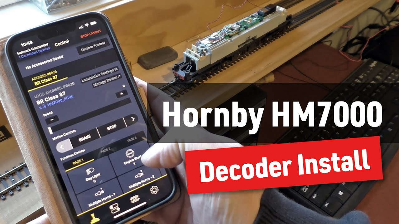 Hornby HM7000 TXS Bluetooth Decoder Install - YouTube