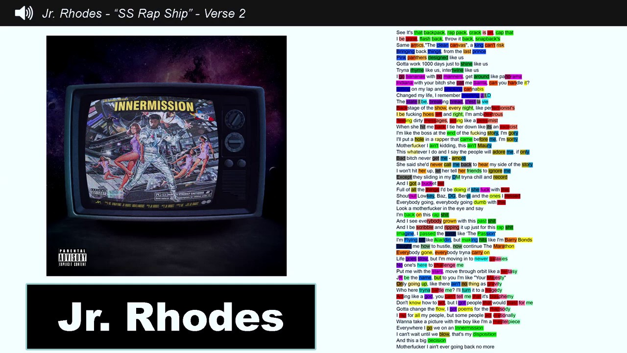 Jr. Rhodes "SS Rap Ship" | Check The Rhyme - YouTube