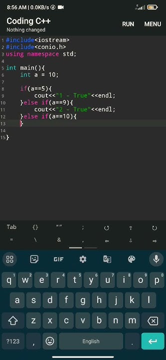 Else If Statement In Cpp Else If Youtube